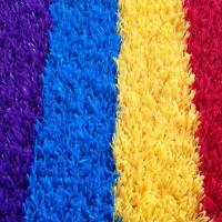 China Red Yellow Blue Purple Artificial Kids Grass Turf Rainbow Runway Density 22050stitches/sqm for sale