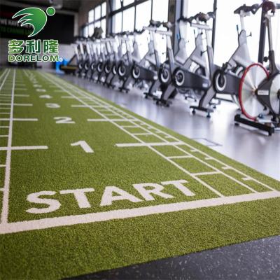 China Upgrade Your Workouts with Dorelom Green Artificial Grass Gym Floor Mat and Sled Track for sale