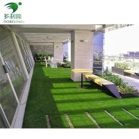 China Commercial Artificial Grass Turf Tile Interlocking Design 3/8 inch Gauge DIY Pet Lawn Mat for sale