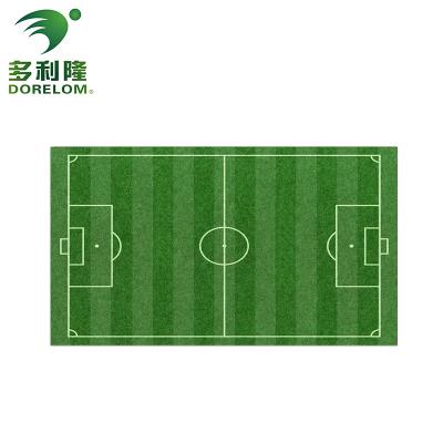 China Monofilament PE Outdoor Football Field Grass at High Density with 16/10cm Stitch Rate for sale
