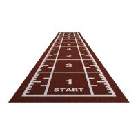 China 15 mm Pile Height Gym Sled Flooring with Sports Artificial Grass and Customized Logo for sale
