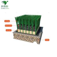 China Durable Construction Green PE 12000 DTEX Synthetic Grass Turf for Soccer Field for sale