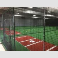 China Baseball Synthetic Turf Red Batting Mat 12' X 6' for Residential Hitting Practice Pad for sale