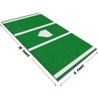China Baseball Batting Mat for Indoor Outdoor Training 15mm Pile Height 3/16 Inch Gauge for sale