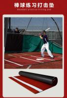 China Custom Portable Double PP NET PU Backing Baseball Hitting Mat for Home Plate Practice for sale