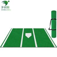 China Baseball Batting Mat Nonslip Indoor/Outdoor Portable Softball Hitting Mat with Home Plate for sale