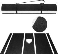 China Green/Blue/Red Baseball Hitting Mat 12' x 6' Pile height 15mm Indoor Outdoor Training for sale