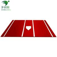 China Green/Blue/Red Baseball Hitting Mat 12' x 6' Pile height 15mm Indoor Outdoor Training for sale