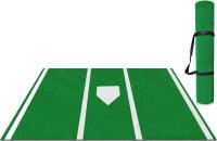 China Green/Blue/Red Baseball Hitting Mat 12' x 6' Pile height 15mm Indoor Outdoor Training for sale