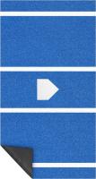China Green/Blue/Red Baseball Hitting Mat 12' x 6' Pile height 15mm Indoor Outdoor Training for sale