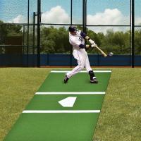 China Portable Home Plate Hitting Mat with Non-Slip Design and PE Monofilament PP Curly Fiber for sale