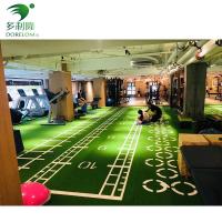 China Green PE Monofilament Artificial Grass for Gym Fitness Flooring in Sport Kindergarden for sale