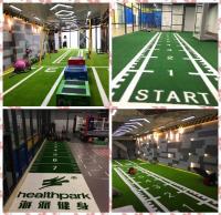 China 4m*25m Blue Green Black Red UV Resistant Gym Flooring Artificial Turf Grass for Sled Barbell for sale