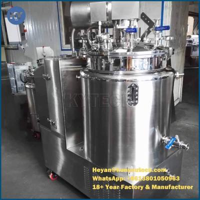China Industrial Jacketed Pressure Gelatin Melting Tank with stirrer 150l - With Auto Vacuum System for sale