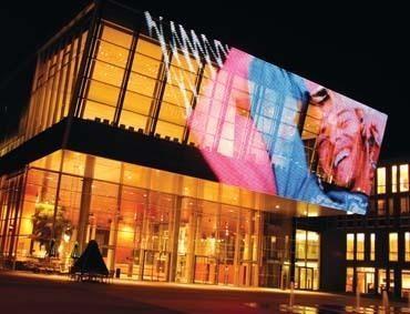 China Curtain Video Wall Led Display P16 Transparent Front Service Led Strip for sale