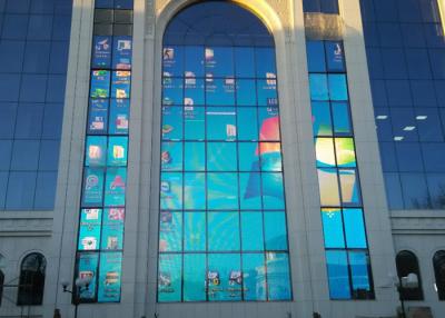 China P10 Full Color Ultra Thin Transparent Glass LED Display Sign 320*960mm for sale