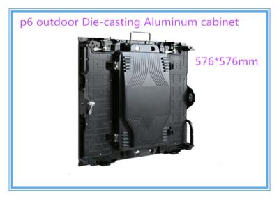 China High Definition P 6 Rental LED Displays Die-casting Aluminum Cabinet 576*576 mm 6500nits High Brightness for sale
