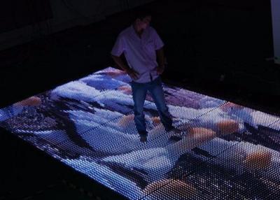 China 580W Outdoor P8.928 Led Dance Floor Panels Light Weight With Radar Touch System for sale