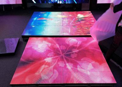 China IP65 Interactive LED Floor Rental / Led Video Curtain Display High brightness for sale