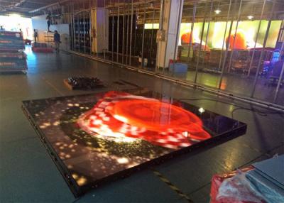 China P6.25 Interactive LED Floor , LED Dancing Floor Screen Die Casting Aluminum Cabinet for sale