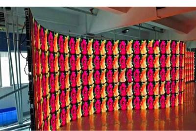 China P4.81 Rental Curved LED Screen Display Special Die Casting Aluminum 500*1000mm Cabinet for sale