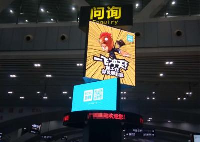 China P5 Smd Indoor Advertising LED Signs 3 Face Rolling Cubes Video Led Display For Shopping Mall for sale