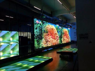 China P6.25 LED Interactive Floor Display Screen Die Casting Aluminum Cabinet for sale