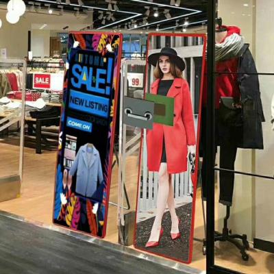 China P3 Available Video Ultra Thin Advertising Led Mirror Display Screen for sale