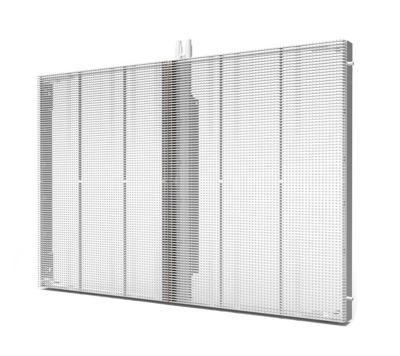 China Outdoor Transparent Led Panel Galss 3.91mm Pixels 3500cd/sqm Brightness 500x1000mm for sale