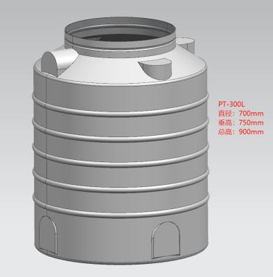 China 300 Liters Roto Mold Water Tank High Hardness Forging for sale
