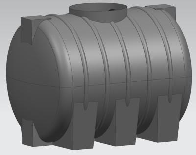 China 1000L Rotational Moulded Polyethylene Water Tanks 260 Gallon chemical resistance for sale