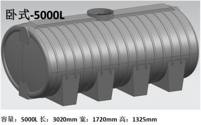 China Impact Resistance 5000 Liters Roto Mold Plastic Tanks 1320 Gallon for sale