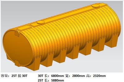 China 25T Horizontal Water Tank Mold High Hardness Strong Impact Resistance for sale