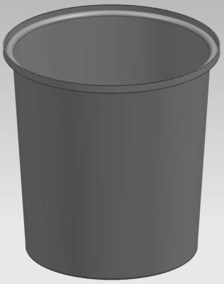 China Round 300L Bucket Mould High Hardness 840x665x850mm for sale