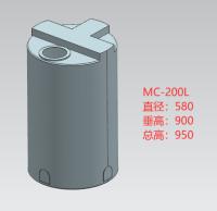 China 53 Gallons Rotomolding 200 Liters Plastic Tank No Leakage for sale