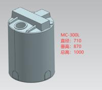 China 300 Ltr Chemical Dosing Tank 79 Gallons No Welding for sale