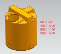 China 1500 Liters Round Prototype Rotational Molding 396 Gallons for sale