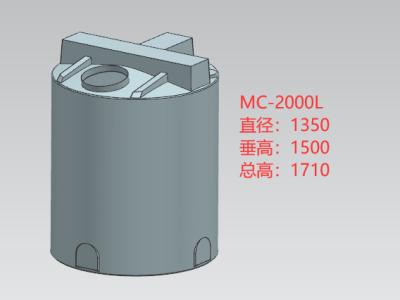 China 2000 Liters Chemical Dosing Tank 500 Gallon High Hardness for sale