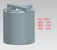 China Round 3000 Liters Rotor Moulding 792 Gallons 2.5 To 3mm for sale