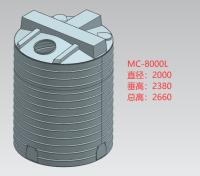 China 8000 Liters Chemical Dosing Tank Lightweight 2113 Gallon for sale