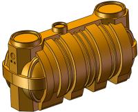 China 528 Gallon Septic Tank Mold 2000L Chemical Resistance for sale