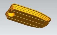 China High Tensile Strength Rotomolding 2.5 Meter Mold Boat for sale