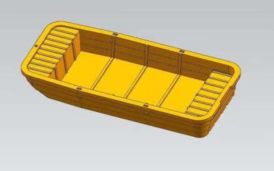 China Rotational 2.6m Boat Mold For Making Plastic Products for sale