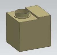 China 40 Liters Square Chemical Dosing Tank 10 Gallon Corrosion Resistance for sale