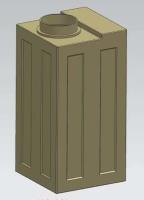 China 80 Liters Square Chemical Tank Lightweight 21 Gallon for sale