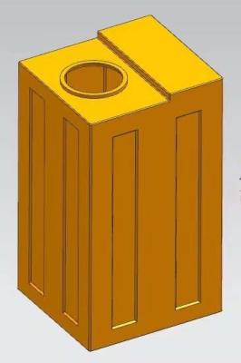 China 120 Liters Square Chemical Dosing Tank 32 Gallons for sale