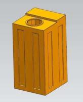 China 120 Liters Square Chemical Dosing Tank 32 Gallons for sale