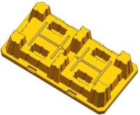 China High hardness seamless plastic pallet iron mould for sale