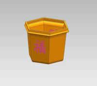China Customizable Plastic Flower Pot  Iron Mold With Wall Thickness 2.5mm for sale