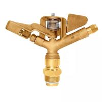 China 3/4 Inch 360 Gear Drive Brass Garden Impact Water Sprinkler Agriculture Irrigation for sale